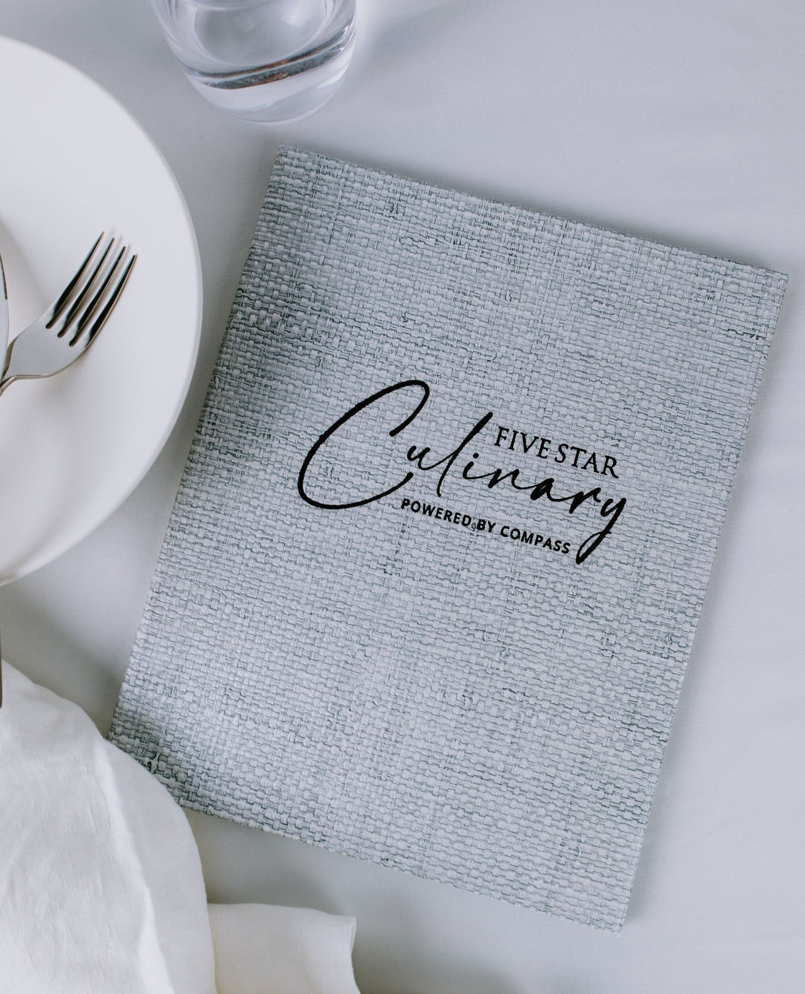 Woven & Textured Menu Covers – The Menu Shop